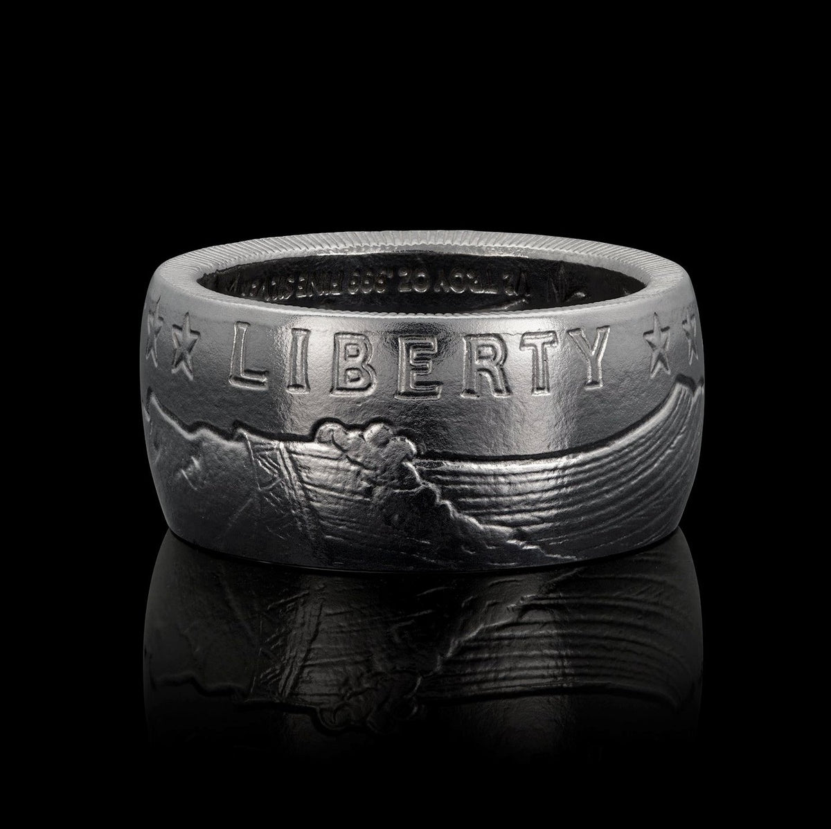 Silver Coin Ring (Large)